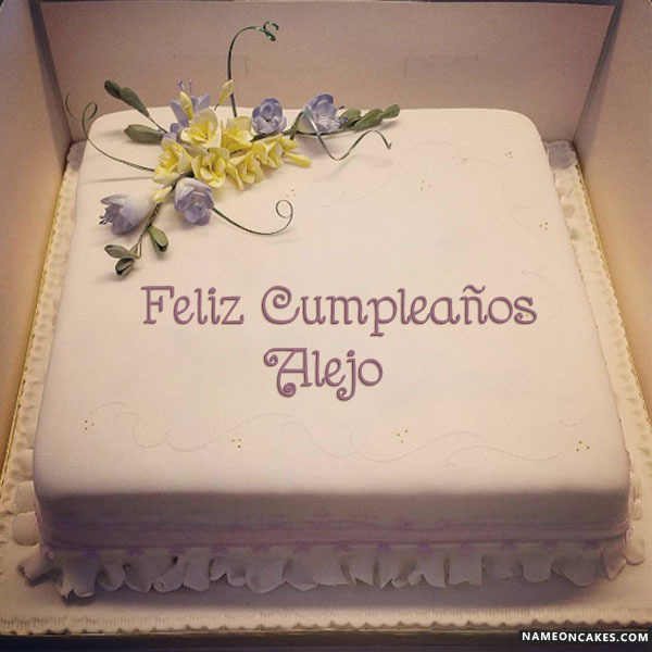 Feliz cumpleaños alejo Imágenes de pastel