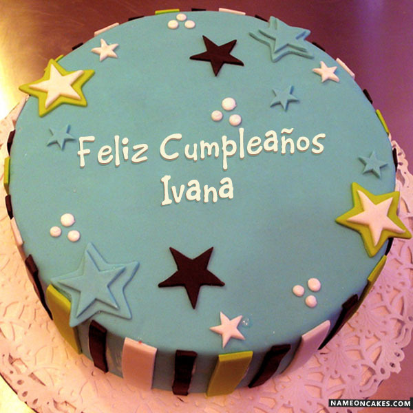 Feliz cumpleaños ivana Imágenes de pastel
