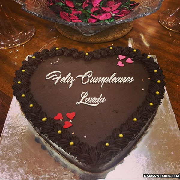 Feliz cumpleaños landa Imágenes de pastel