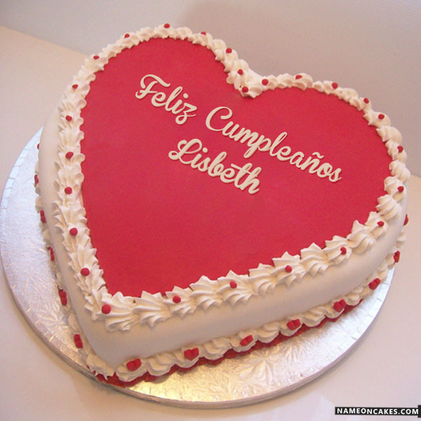 Feliz cumpleaños lisbeth Imágenes de pastel